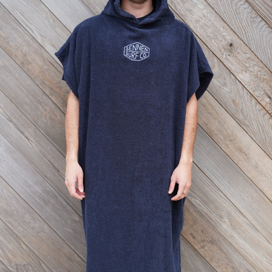 Sennen Surf Co. Towelling Robe - Navy